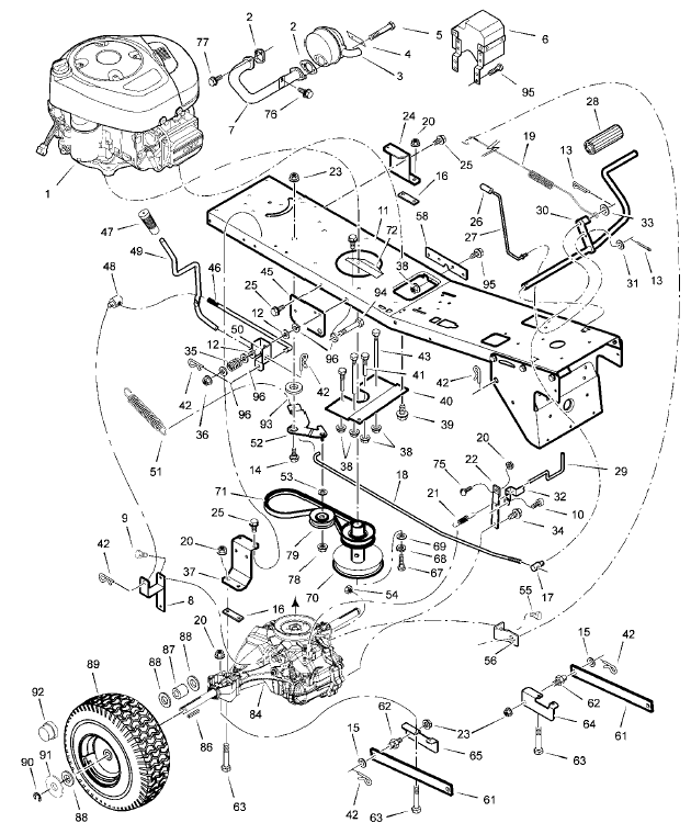 Hayter 10/30 (134E290000001 onwards) Parts Diagram, Motion Drive