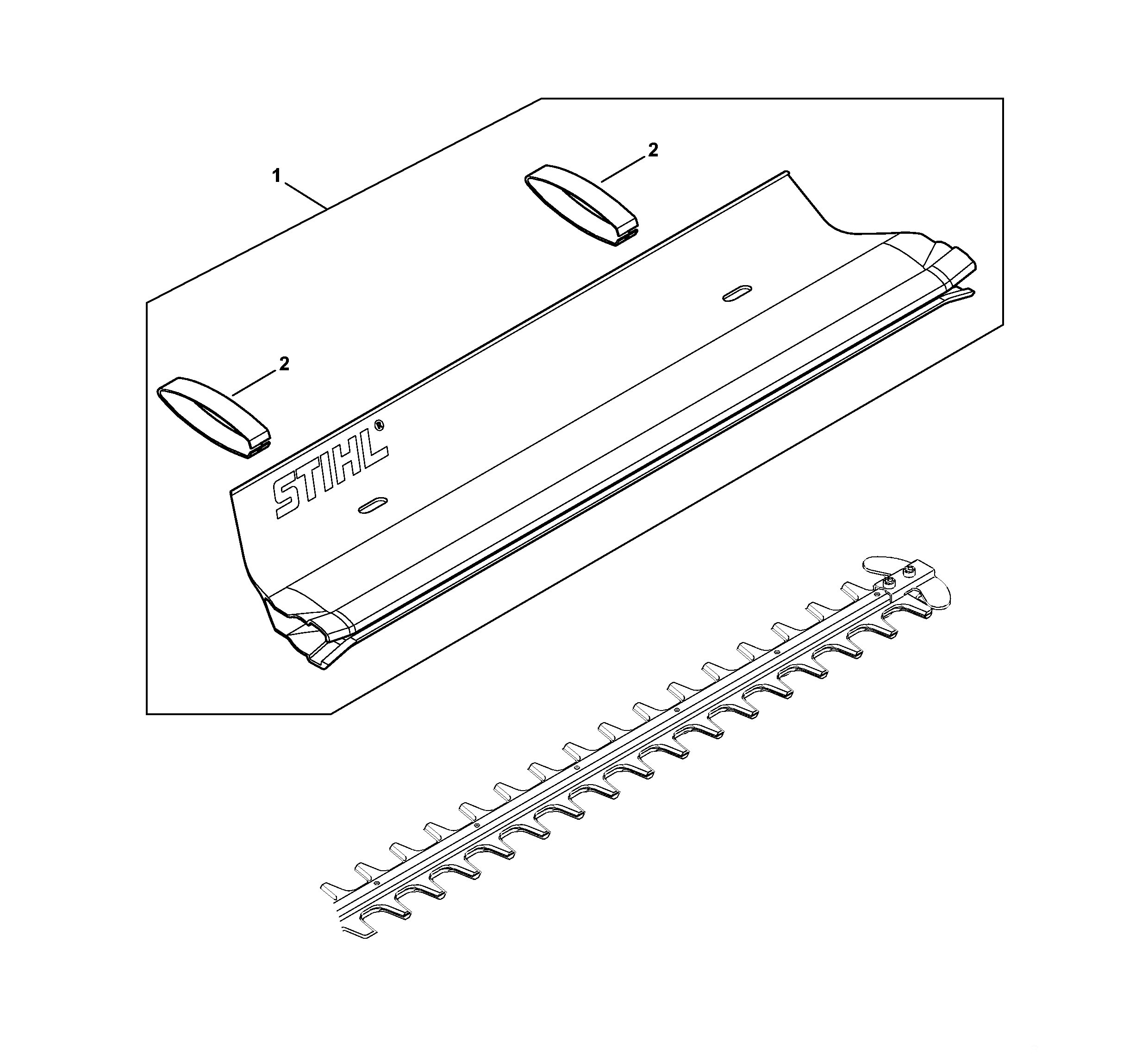 Stihl HLA85 (HLA85) Parts Diagram, Catcher Blade