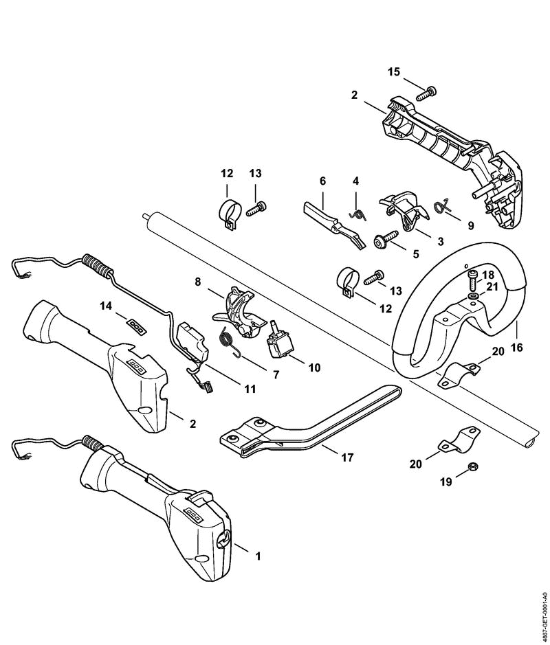 Stihl (FSA 130R) Parts Diagrams
