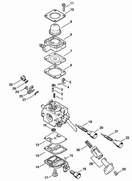 Stihl HT 56C Pole Pruner (HT56C) Parts Diagram, Carburetor C1M-S145B