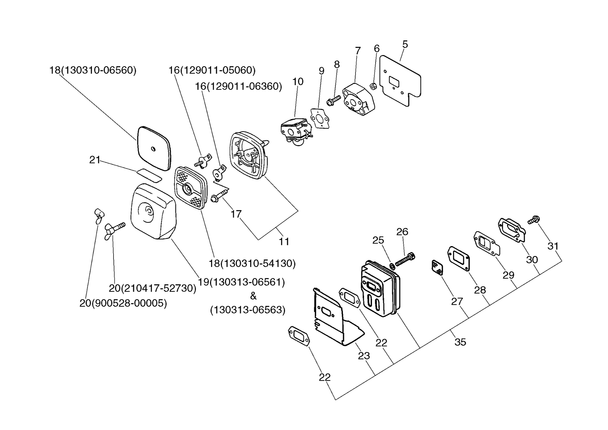 Echo ES1000 (ES1000) Parts Diagram, Page 3