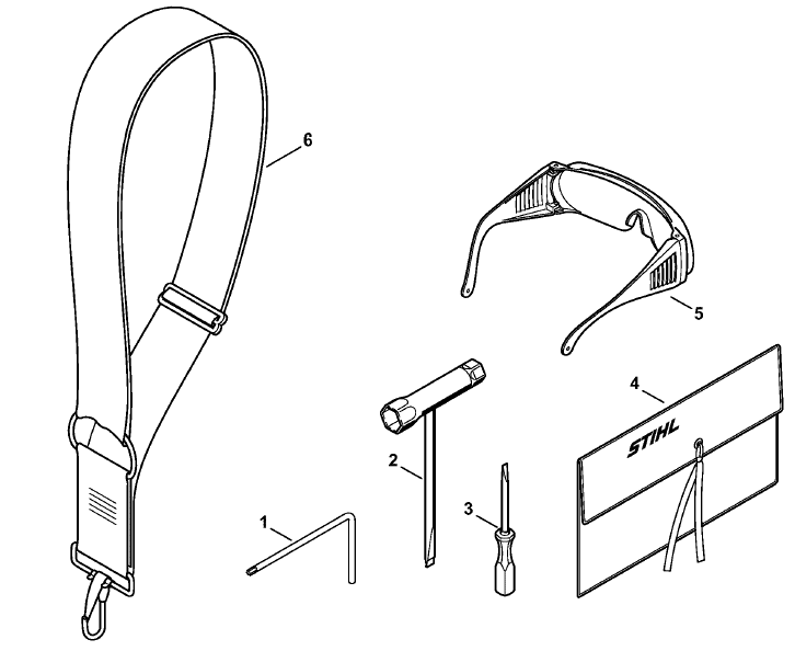Stihl HT 56C Pole Pruner (HT56C) Parts Diagram, Tools
