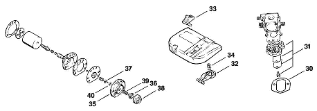 Stihl 009 Chainsaw (009EQ) Parts Diagram, C_-Air filter