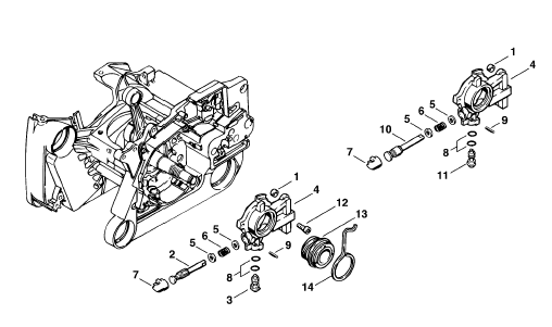 Stihl MS 660 Chainsaw (MS660 Magnum) Parts Diagram, Oil pump