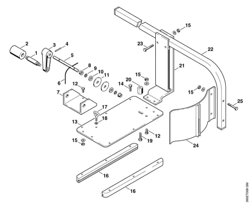 Stihl Logosol Saw Mill (Logosol) Parts Diagram, H-Carriage