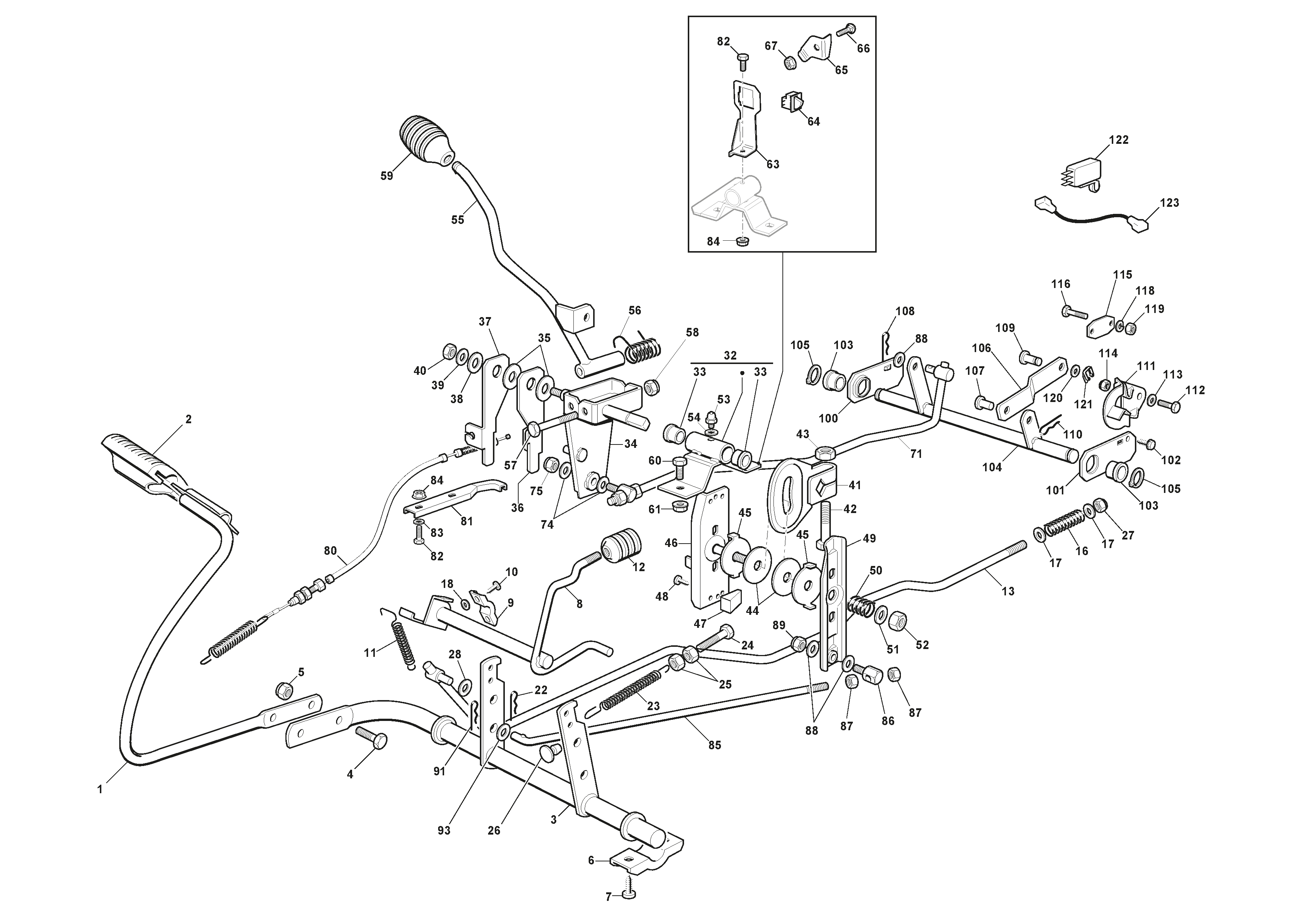 Stiga Combi 372 (2T0210481-ST2 (2025)) Parts Diagram, Brake And Gearbox ...