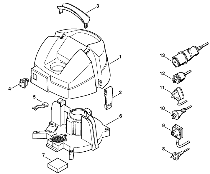 Stihl SE 60 C Vacuum Cleaner (SE60C) Parts Diagram, SE 60