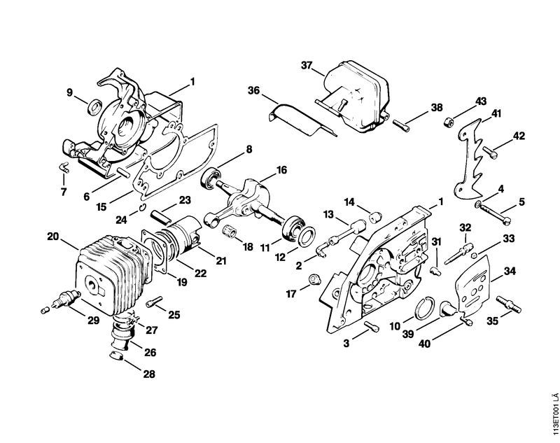 Stihl 031 Chainsaw (031) Parts Diagram, Crankshaft