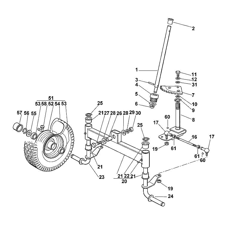 Viking MR 340 Rider (MR340) Parts Diagram, C - Steering