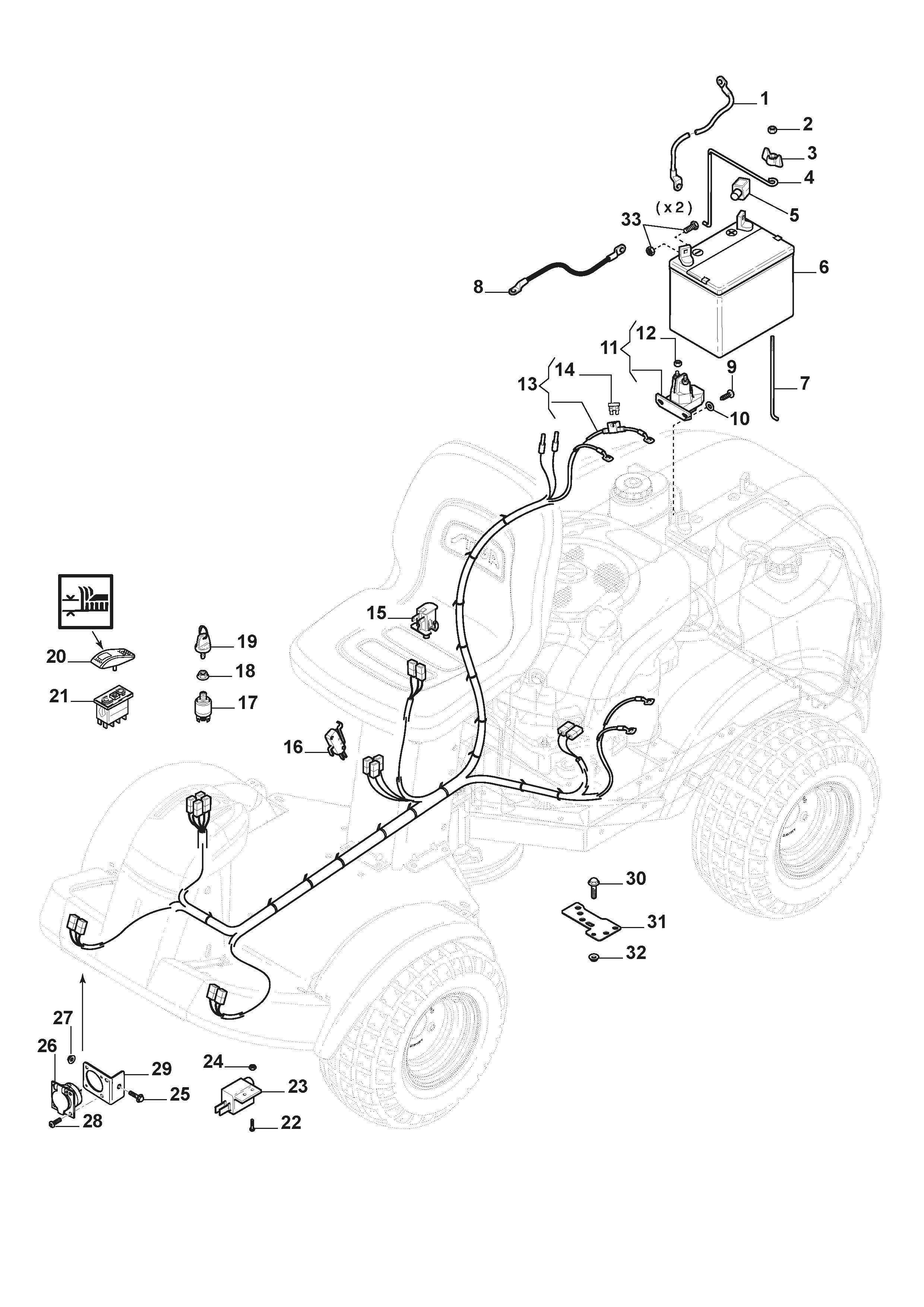Stiga Park 340 PWX (2F6130621-S18 [2018-2019]) Parts Diagram ...