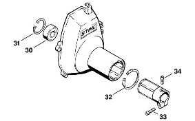Stihl FS 66 Brushcutter (FS66R) Parts Diagram, F_-Fan housing