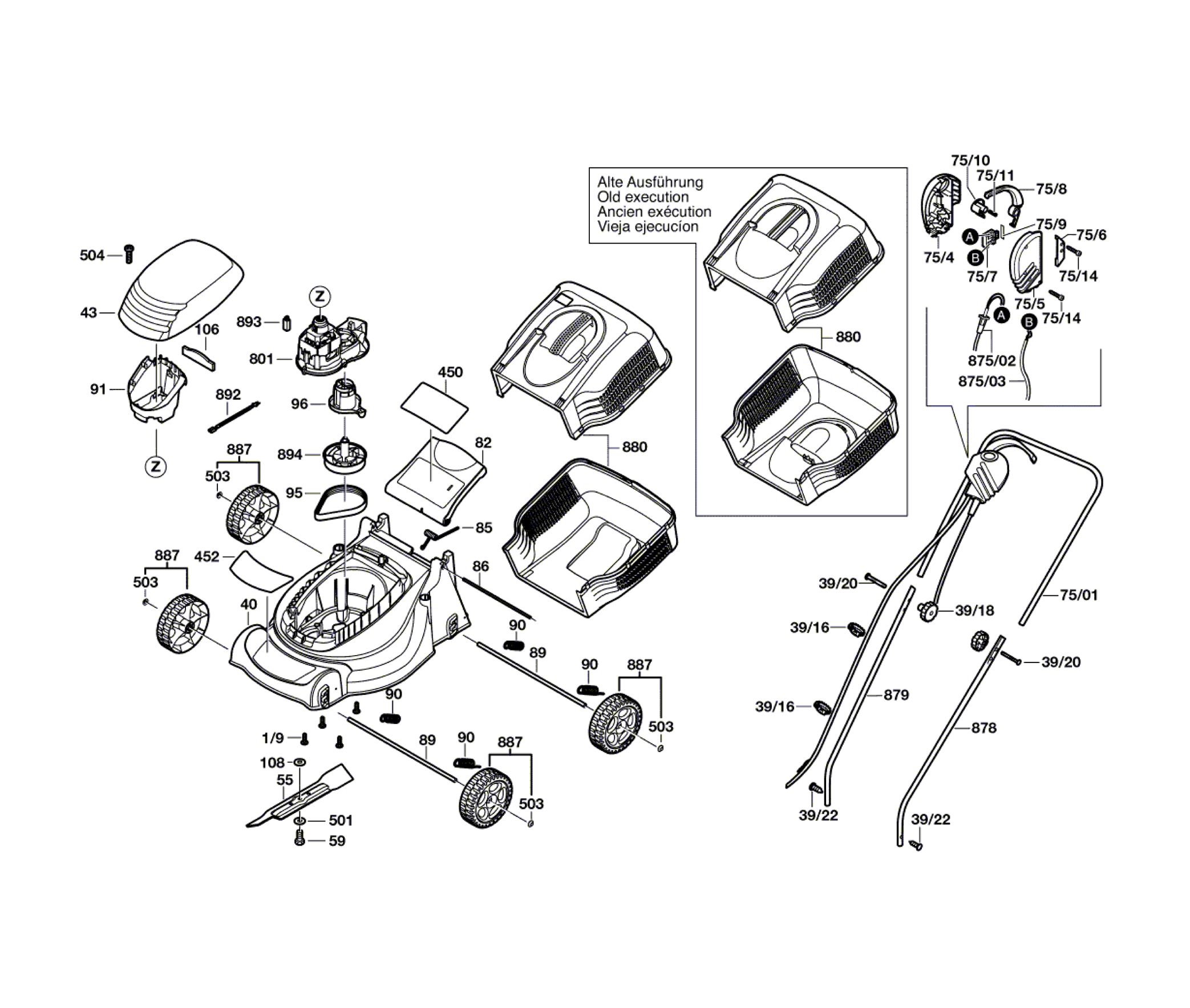 Bosch Rotak 32 (3600H85042) Parts Diagram, Page 1