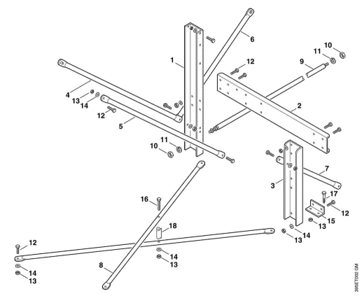 Stihl Logosol Saw Mill (Logosol) Parts Diagram, B-Upright