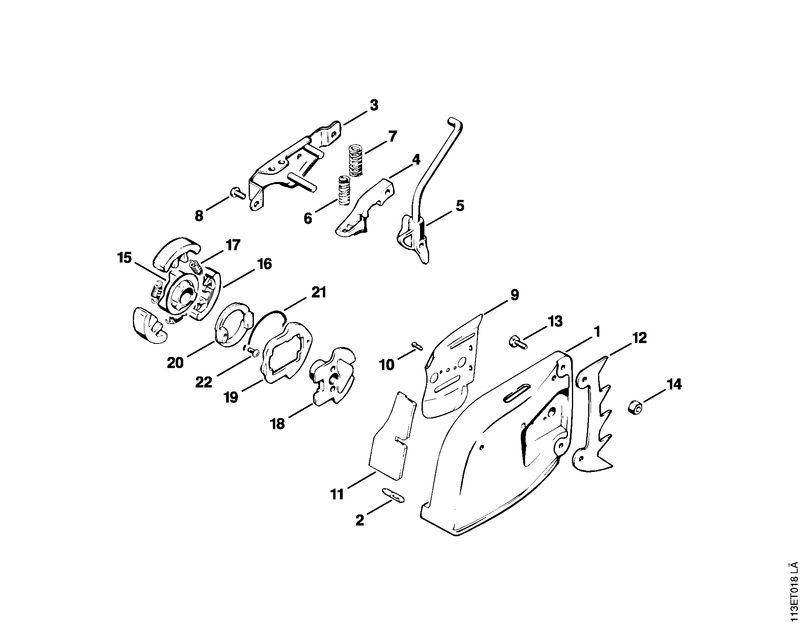 Stihl 031 Chainsaw (031) Parts Diagram, Chian Sprocket Cover
