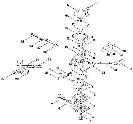 Stihl FS 66 Brushcutter (FS66R) Parts Diagram, E-Carburetor