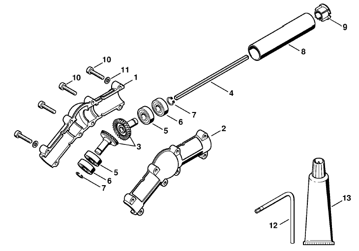 Stihl HT 56C Pole Pruner (HT56C) Parts Diagram, Angle Drive