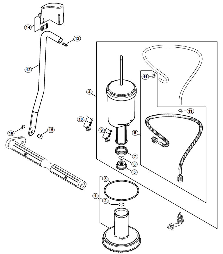 Stihl SG 71 (SG 71) Parts Diagram, Pump