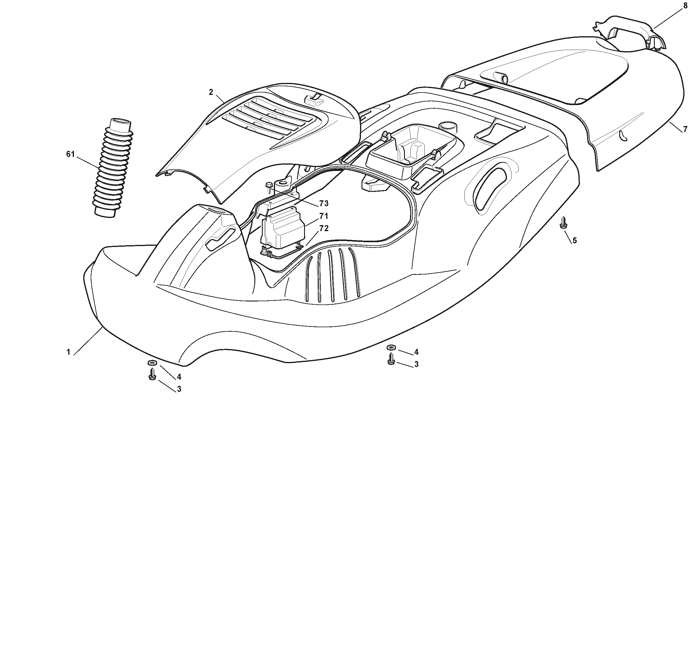 Mountfield 725M Ride-on (2T0114483-UM9 [2009]) Parts Diagram, Body
