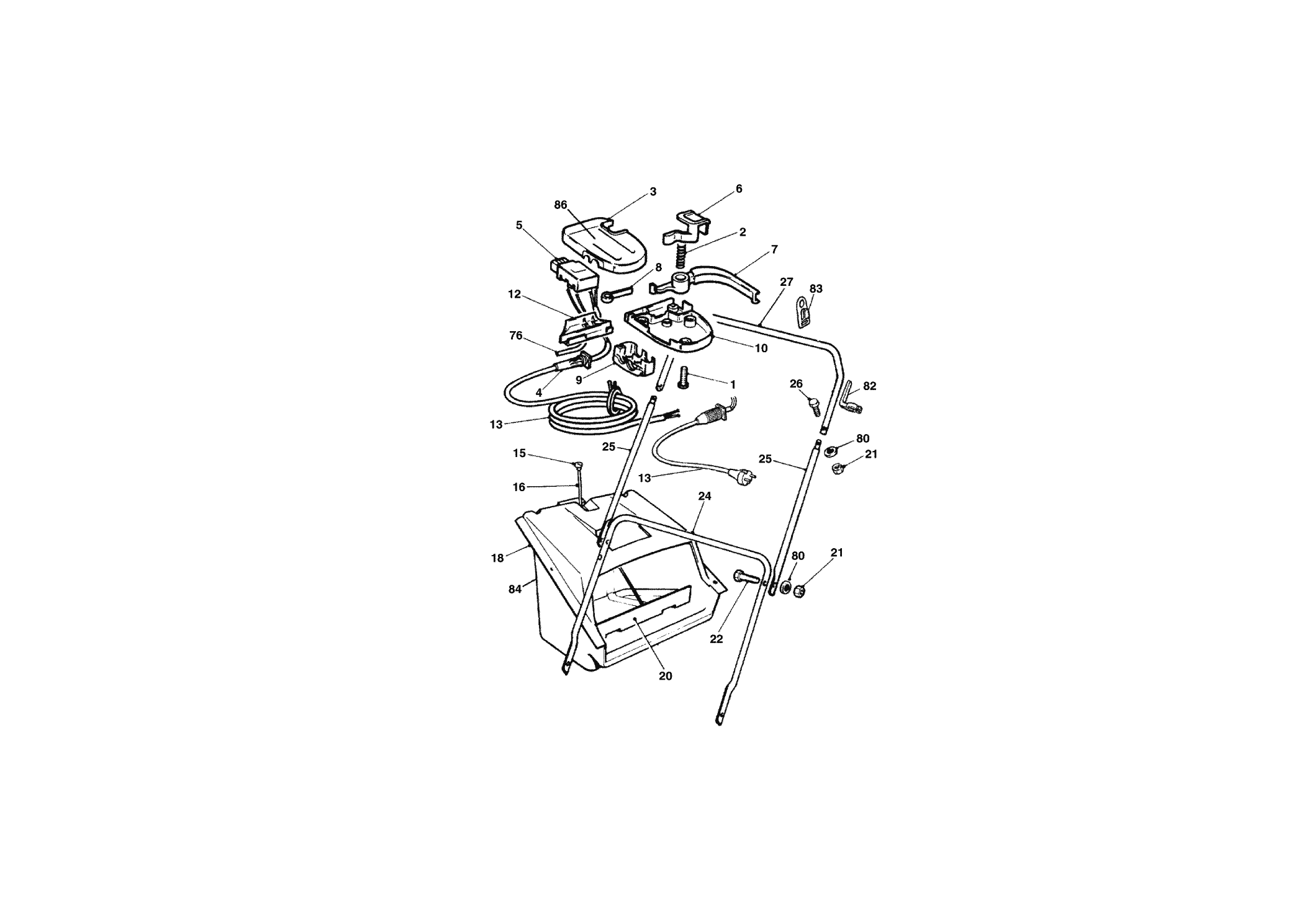Qualcast Lawnrake RE35 (F016T56200) Parts Diagram, Page 2