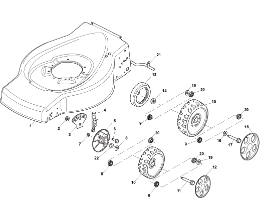 Mountfield SP536 (RM55 160cc OHV) (2010) Parts Diagram, Page 2