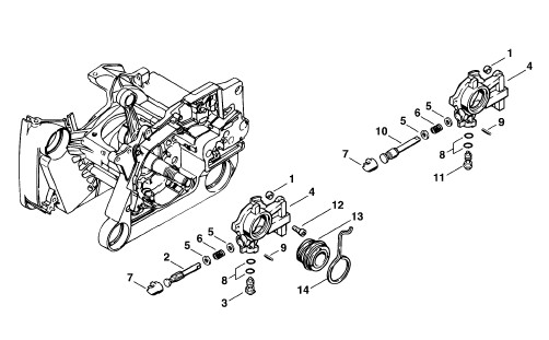 Stihl MS 660 Chainsaw (MS660 W) Parts Diagram, Oil pump