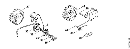 Stihl (009) Parts Diagrams