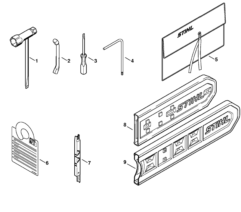 Stihl MS 200 Chainsaw (MS200Z) Parts Diagram, Tools
