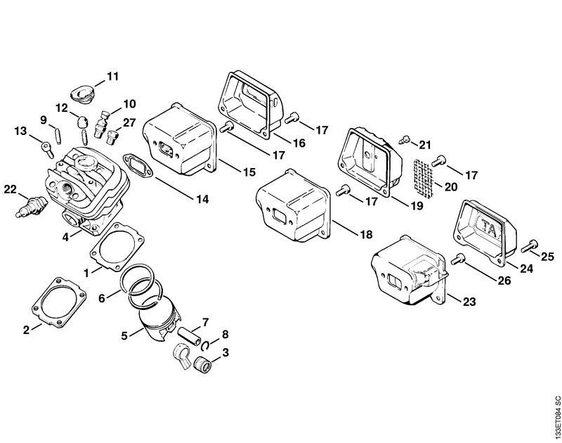 Stihl (026PRO) Parts Diagrams