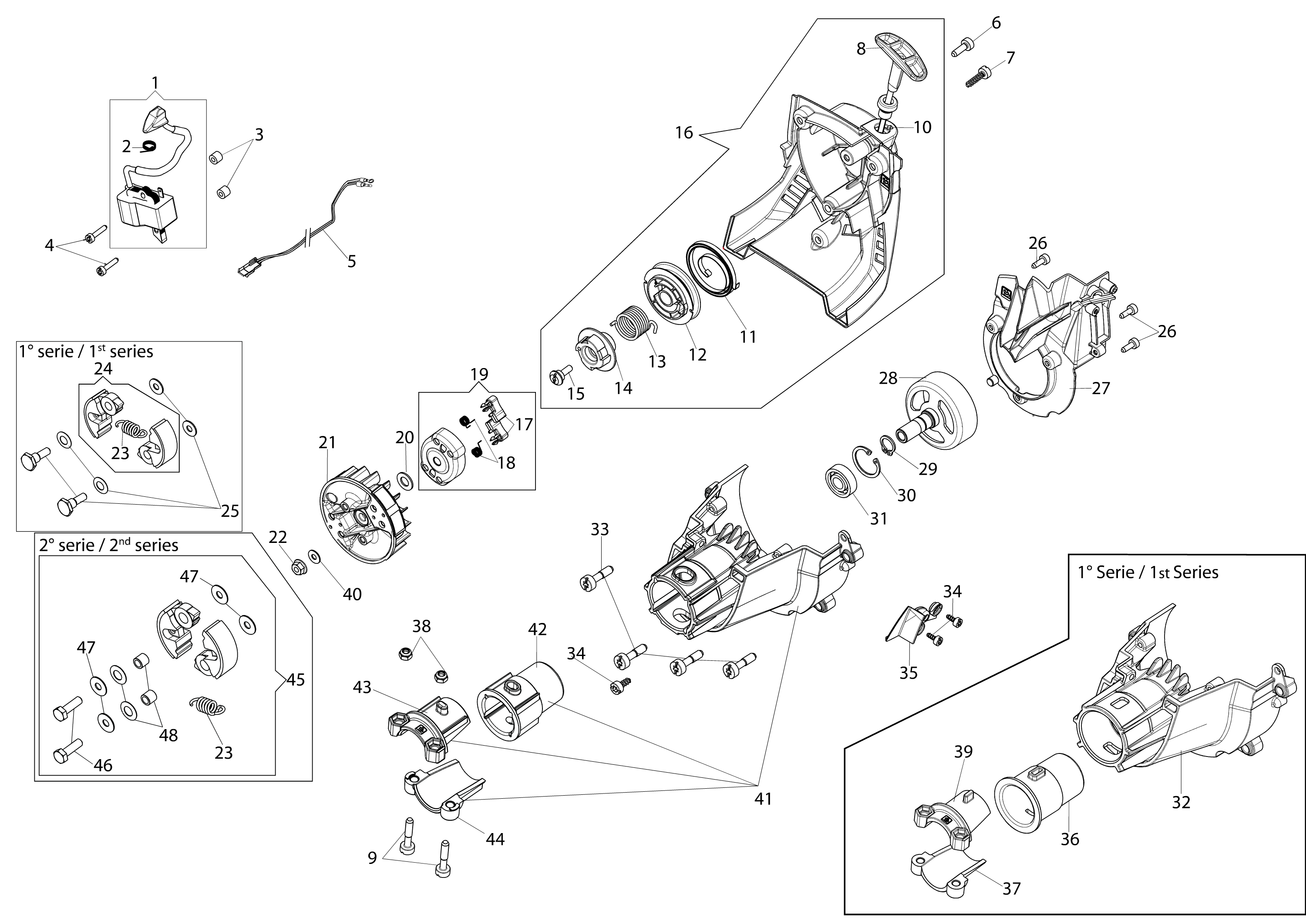 Oleo-Mac BC 240 T (Euro2) (BC 240 T (EURO 2)) Parts Diagram, Starter ...