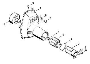 Stihl FS 66 Brushcutter (FS66R) Parts Diagram, F-Fan housing