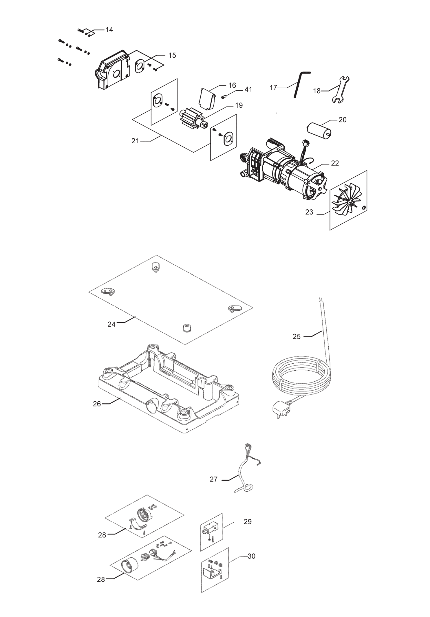 Flymo Pac A Shredder (9640114-22 (2007)) Parts Diagram, Page 2