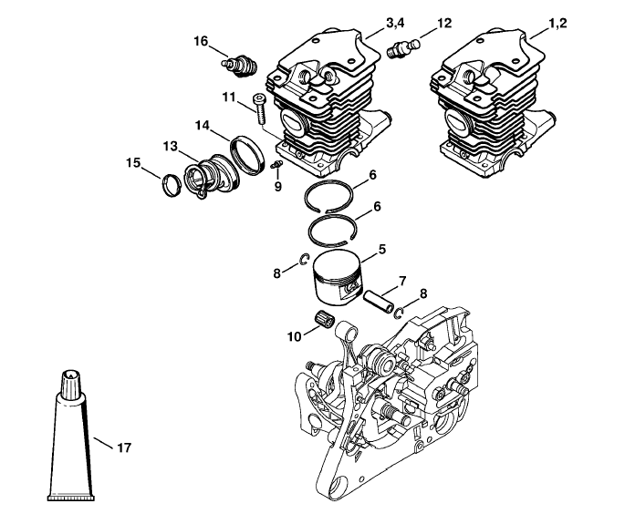 Stihl (MS270 C-B) Parts Diagrams