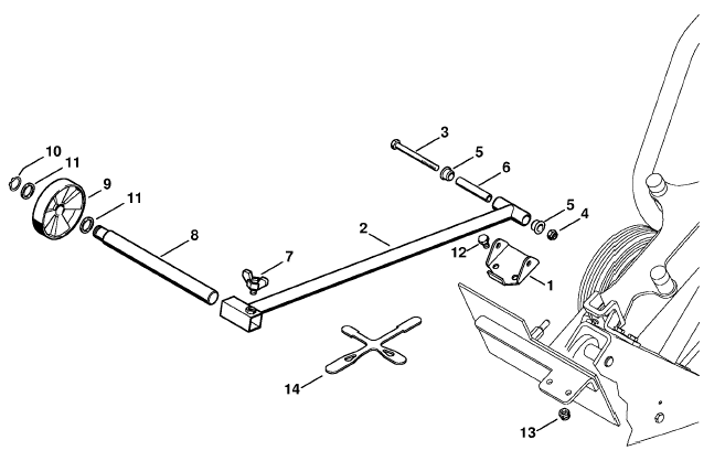Stihl FW 20 Cut Quik Cart (FW 20) Parts Diagram, Guide wheel kit