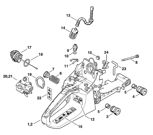 Stihl (MS270) Parts Diagrams
