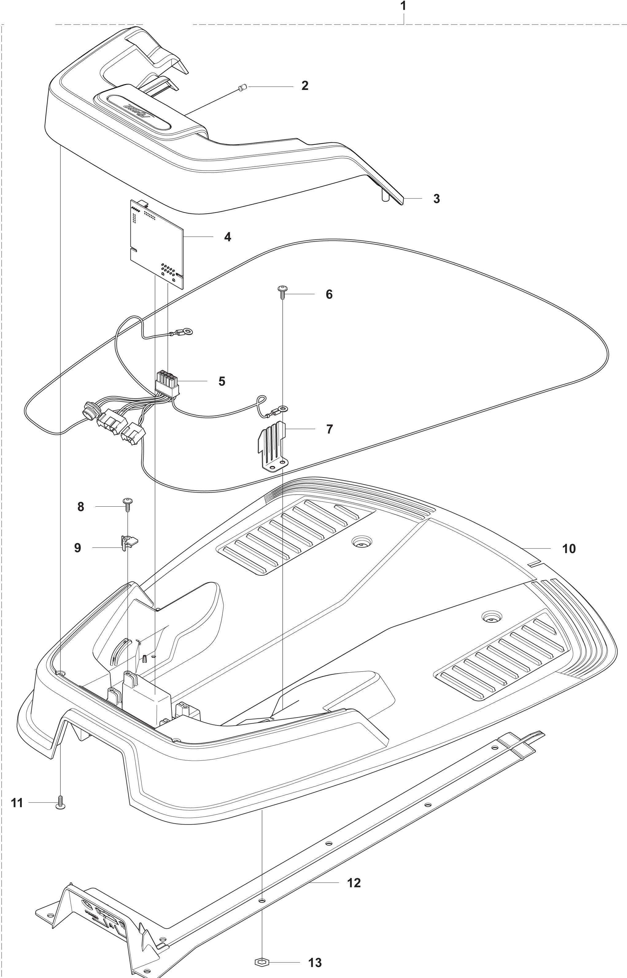 Flymo Robotic Lawnmower 1200R (5818466-01) Parts Diagram, Page 5