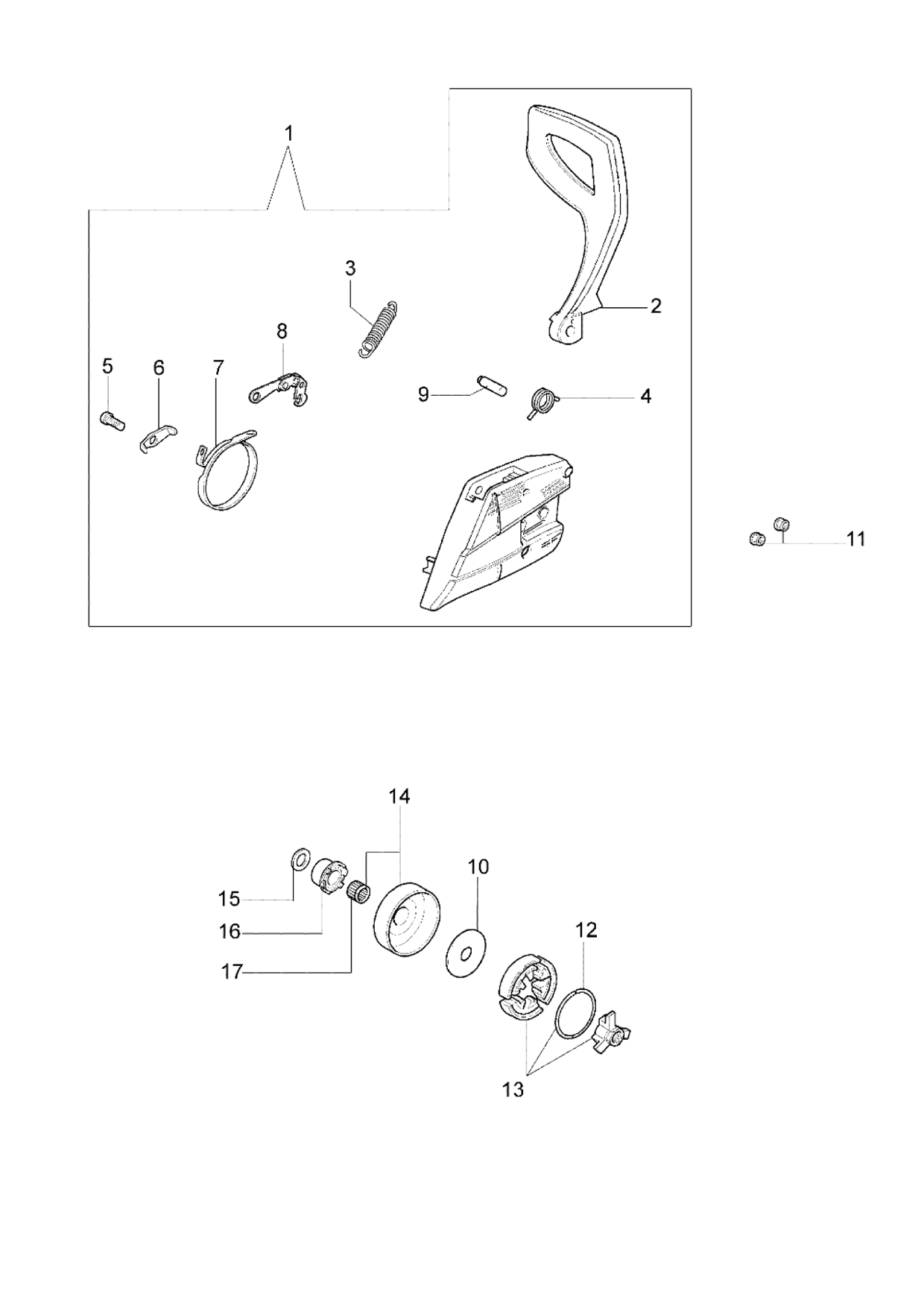 Efco MT3700 Petrol Chainsaw (2010) Parts Diagram, Page 5