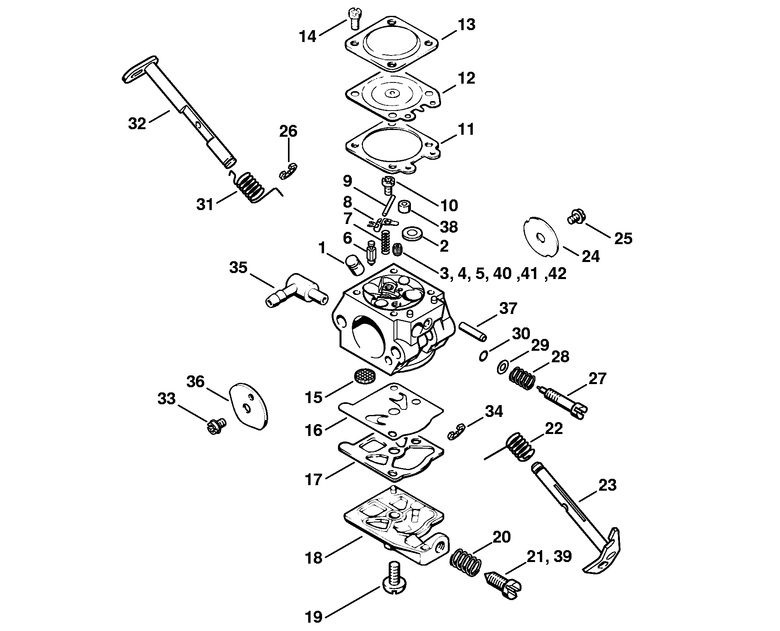 Stihl 021 Parts Diagrams