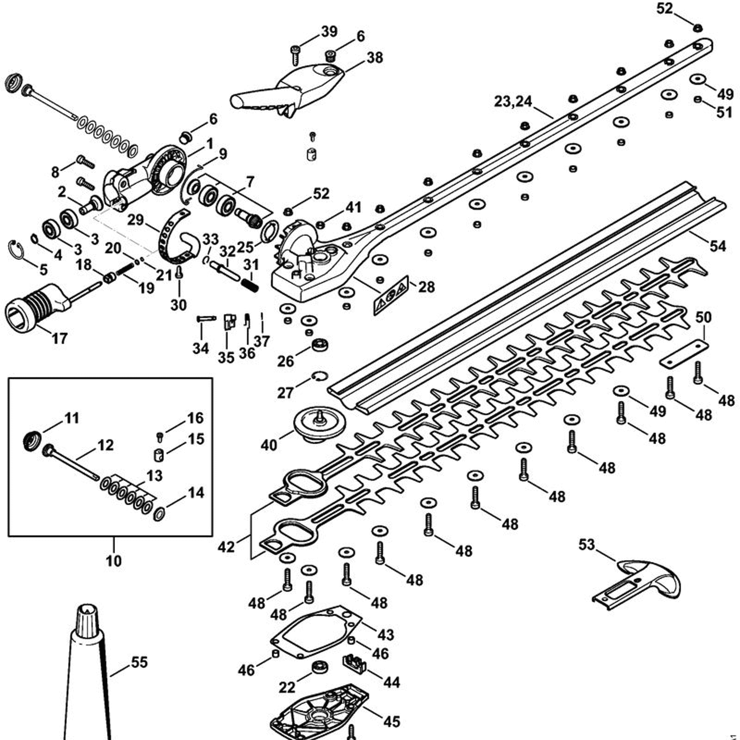 Stihl HL 94 C-E Petrol Hedgetrimmer (long reach) (HL 94 C-E) Parts ... Stihl HL 94 C-E Petrol Hedgetrimmer (long reach) (HL 94 C-E) Parts ...