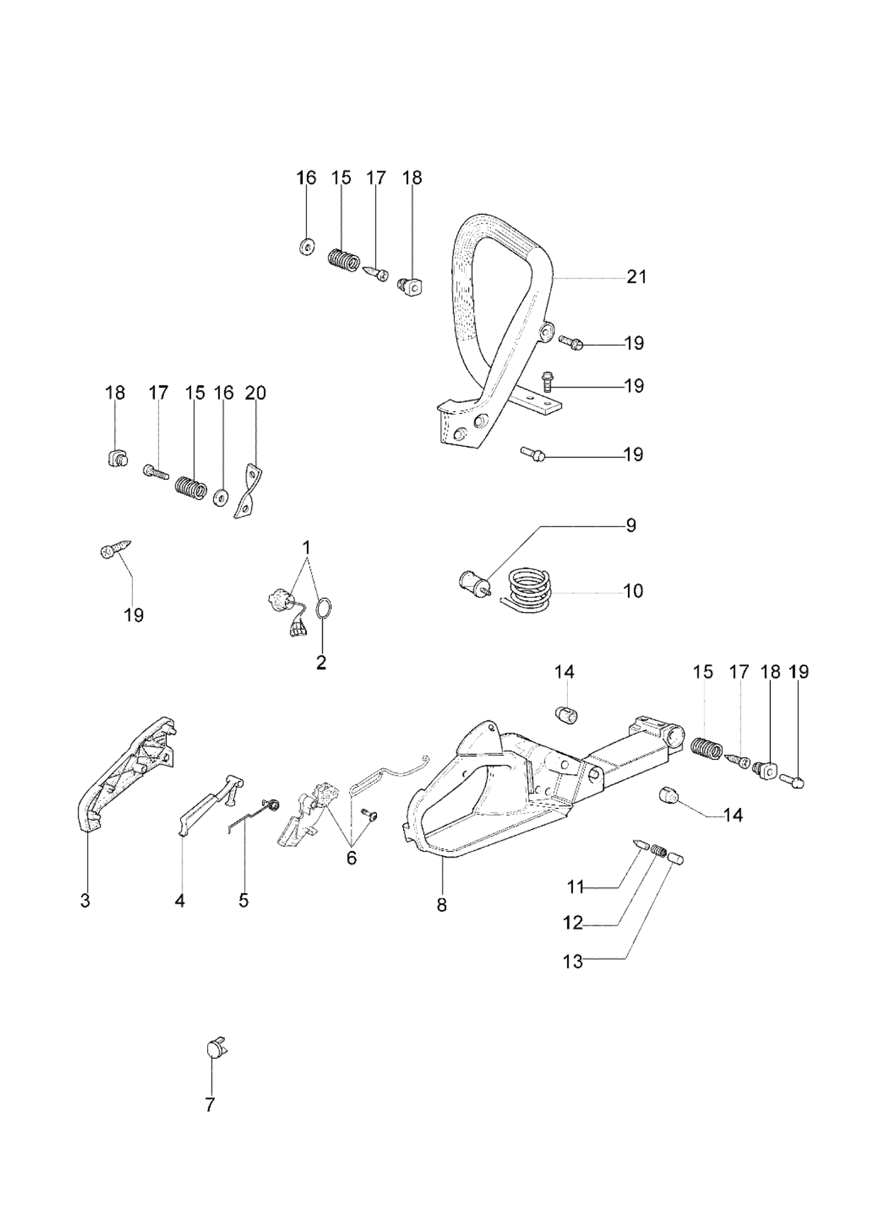 Efco MT3700 Petrol Chainsaw (2010) Parts Diagram, Page 4