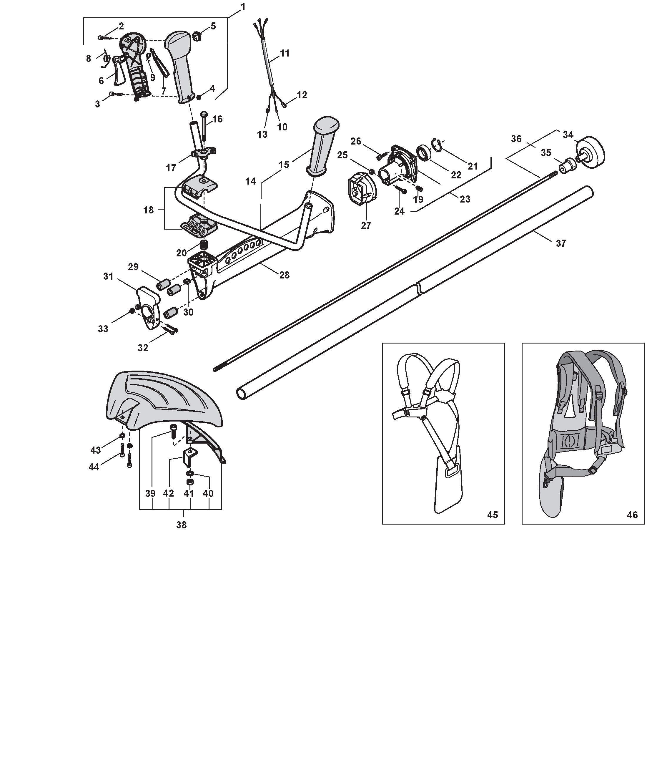 Mountfield MB 50 D (285621003-M07 [2007]) Parts Diagram, transmission