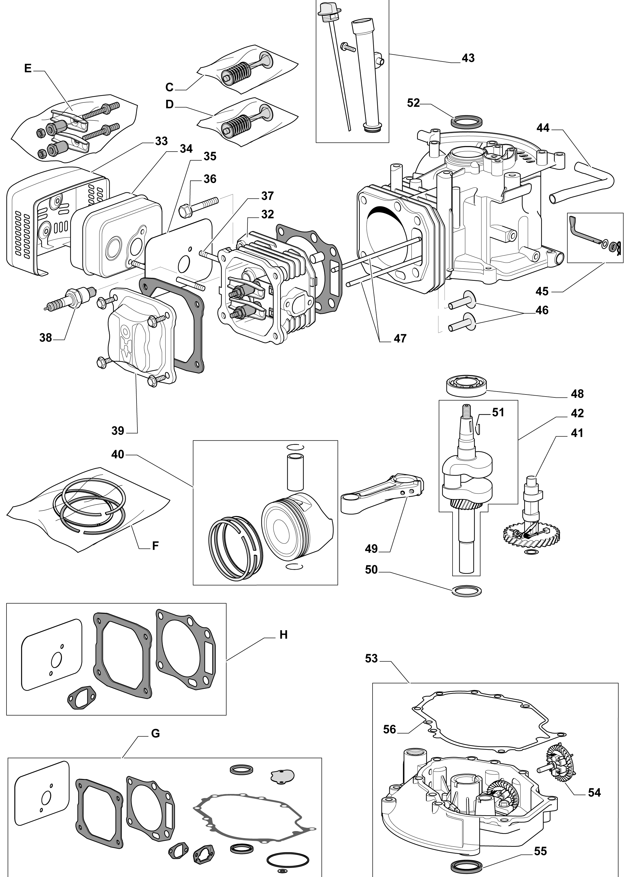 Mountfield SP536 (RM55 160cc OHV) (2011) Parts Diagram, Page 11