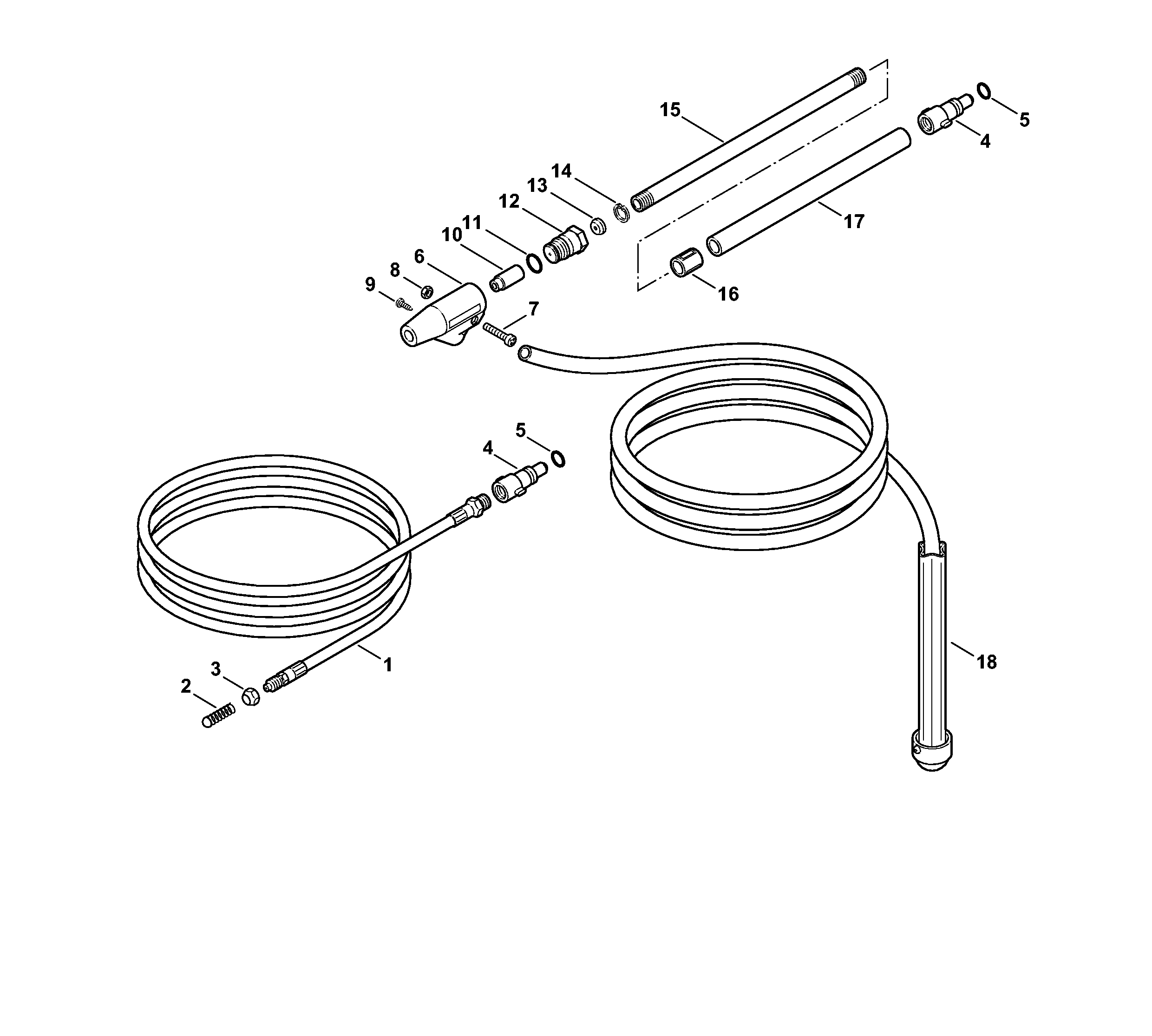 Stihl RE 130 Plus (RE130PLUS) Parts Diagram, Pipe cleaning kit, Wet ...