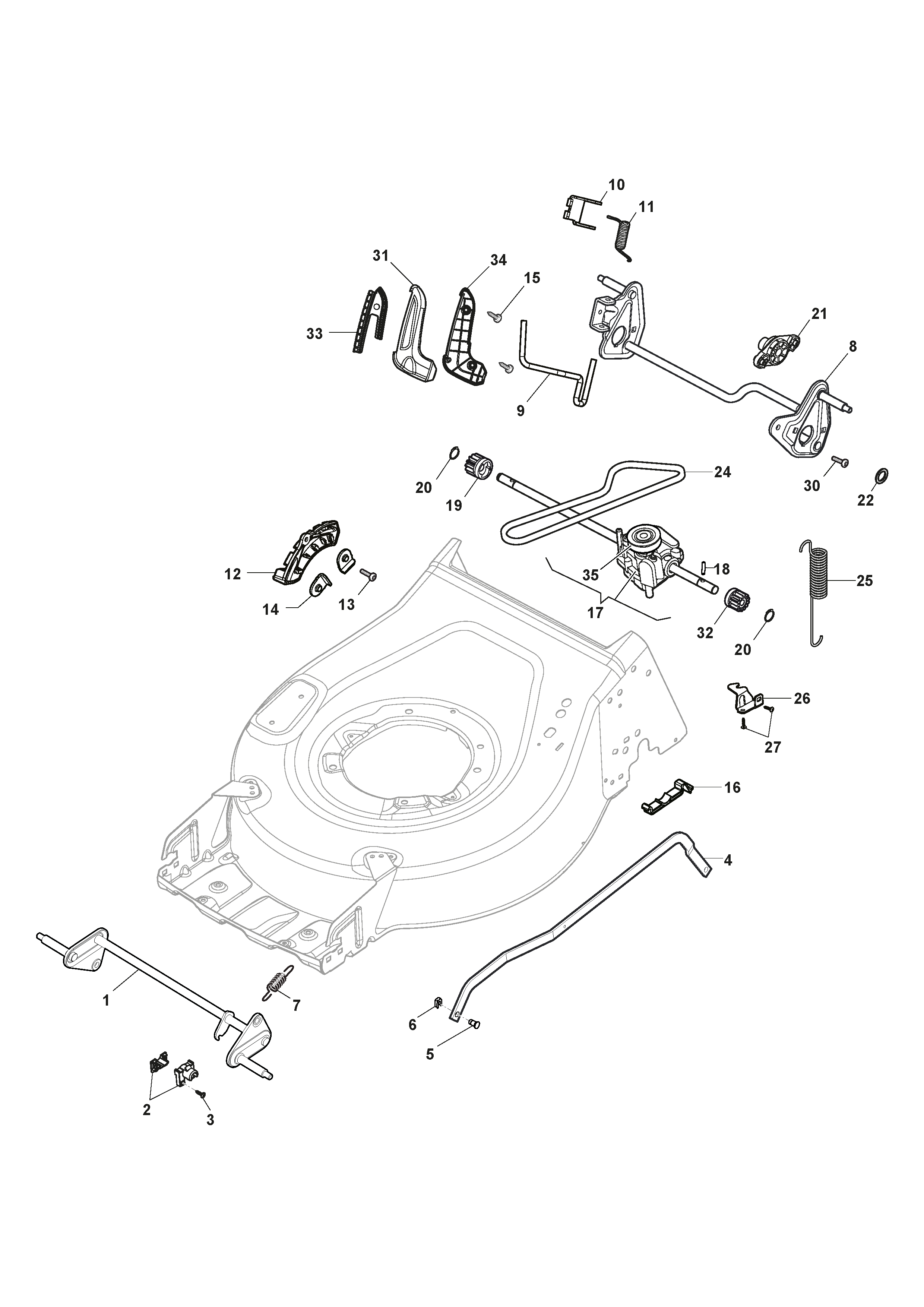 Stiga Combi 753 SE (2L0536548-ST2 (2025)) Parts Diagram, Height Adjusting