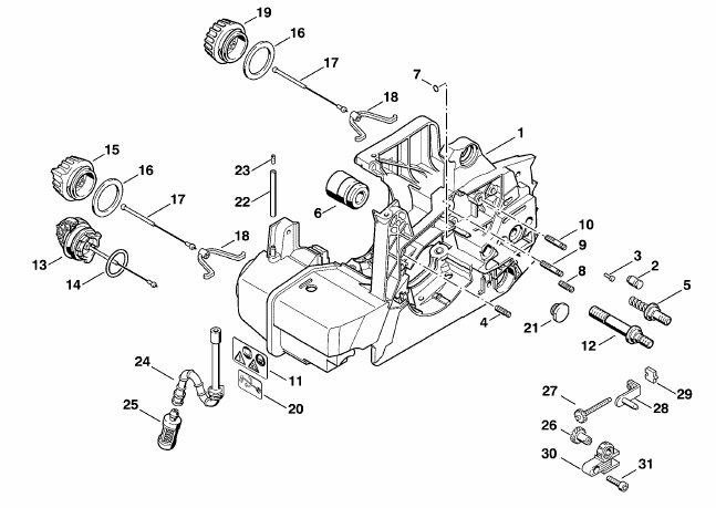 Stihl MS 290 Chainsaw (MS290) Parts Diagram, Cylinder MS 290