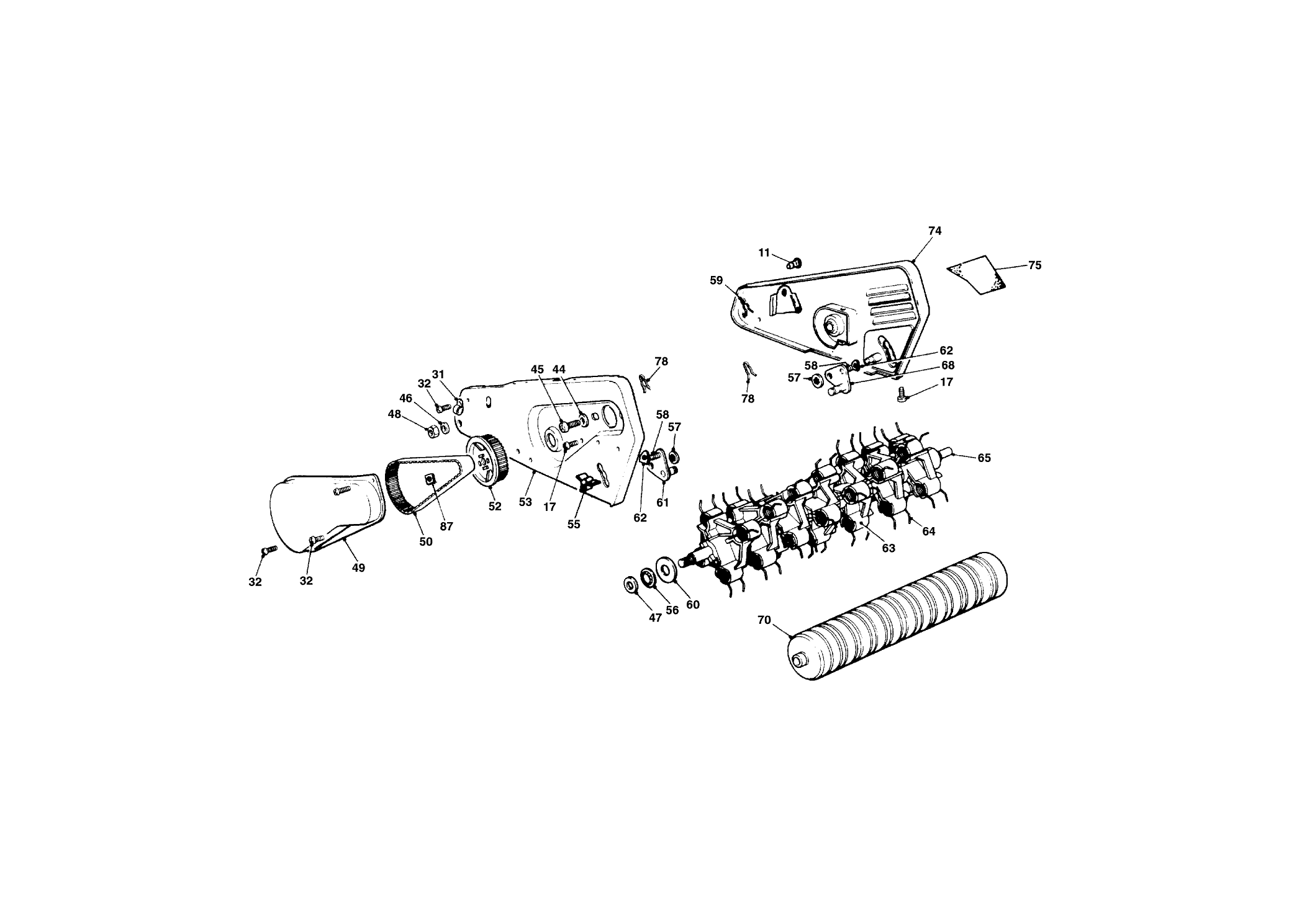Qualcast Lawnrake RE35 (F016T56200) Parts Diagram, Page 3
