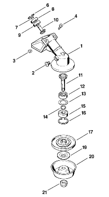 Stihl FS 62 Brushcutter (FS62R) Parts Diagram, K-Gear head FS 66