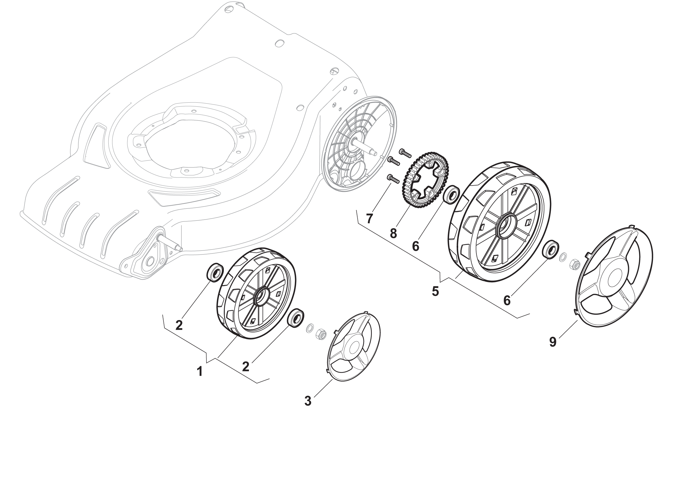 Mountfield SP533 (RM55 160cc OHV) (2012) Parts Diagram, Page 8