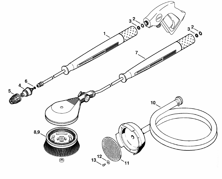 Stihl RB 302 Pressure Washer (RB 302) Parts Diagram, Rotory Nozzle
