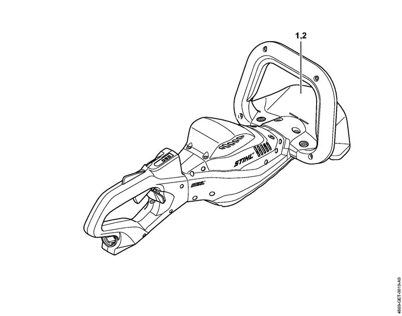 Stihl HSA 94R Cordless Hedgetrimmer (HSA 94R) Parts Diagram, K SERIAL ...